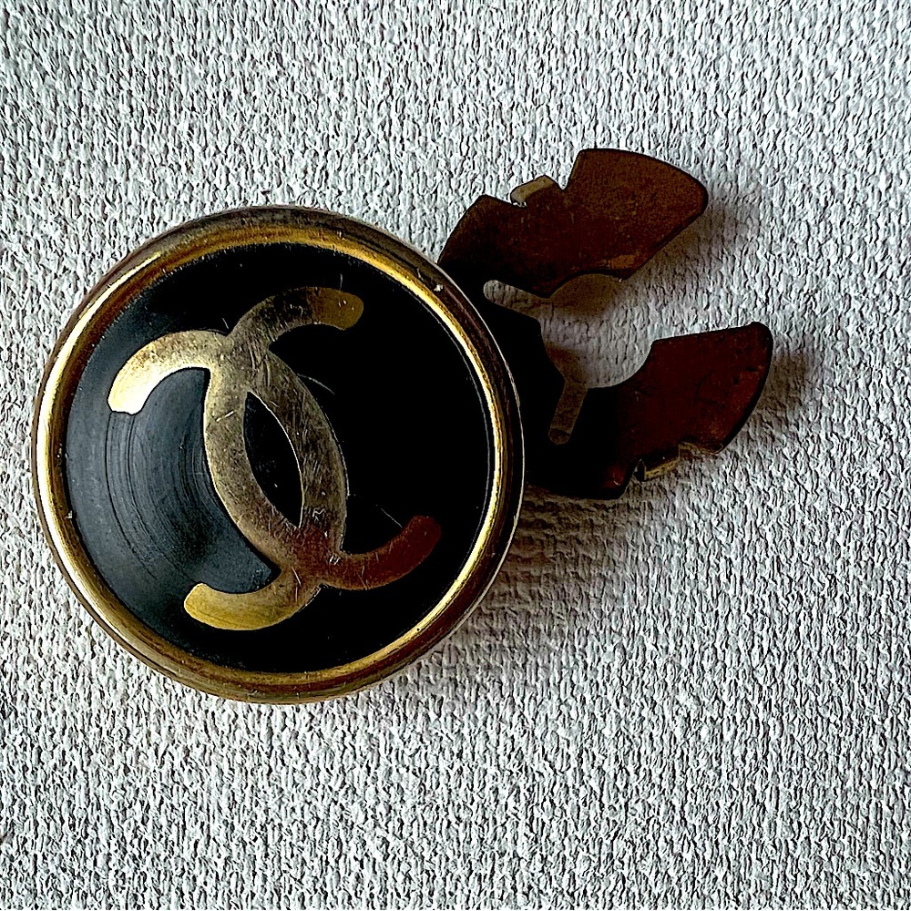 Vintage Chanel Button Cover - Gem